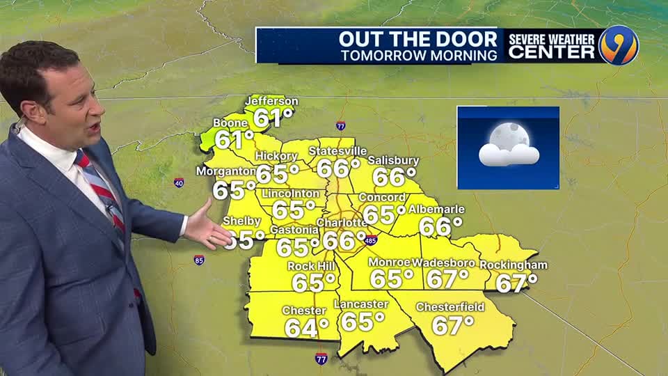 Friday evening's forecast with Meteorologist Keith Monday