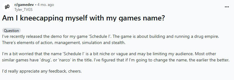 Months before Schedule 1 was a Steam top seller, its solo dev was ...