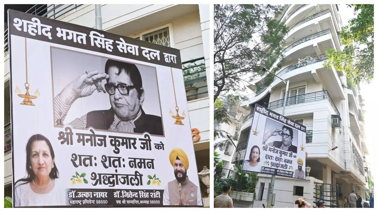 Manoj Kumar's funeral: Prep begins at actor-filmmaker's house ahead of ...