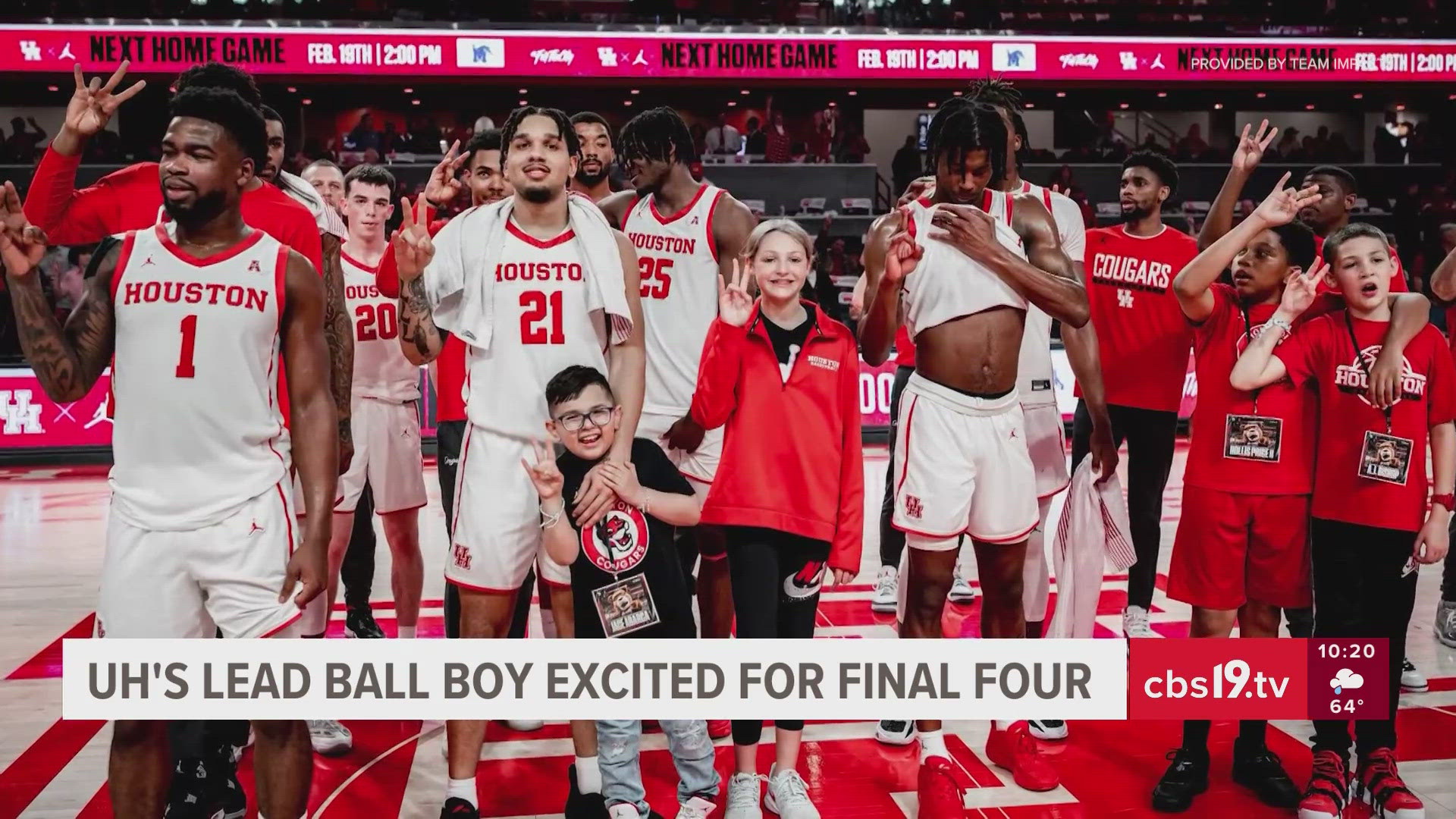 University of Houston's ball boy excited for Final Four
