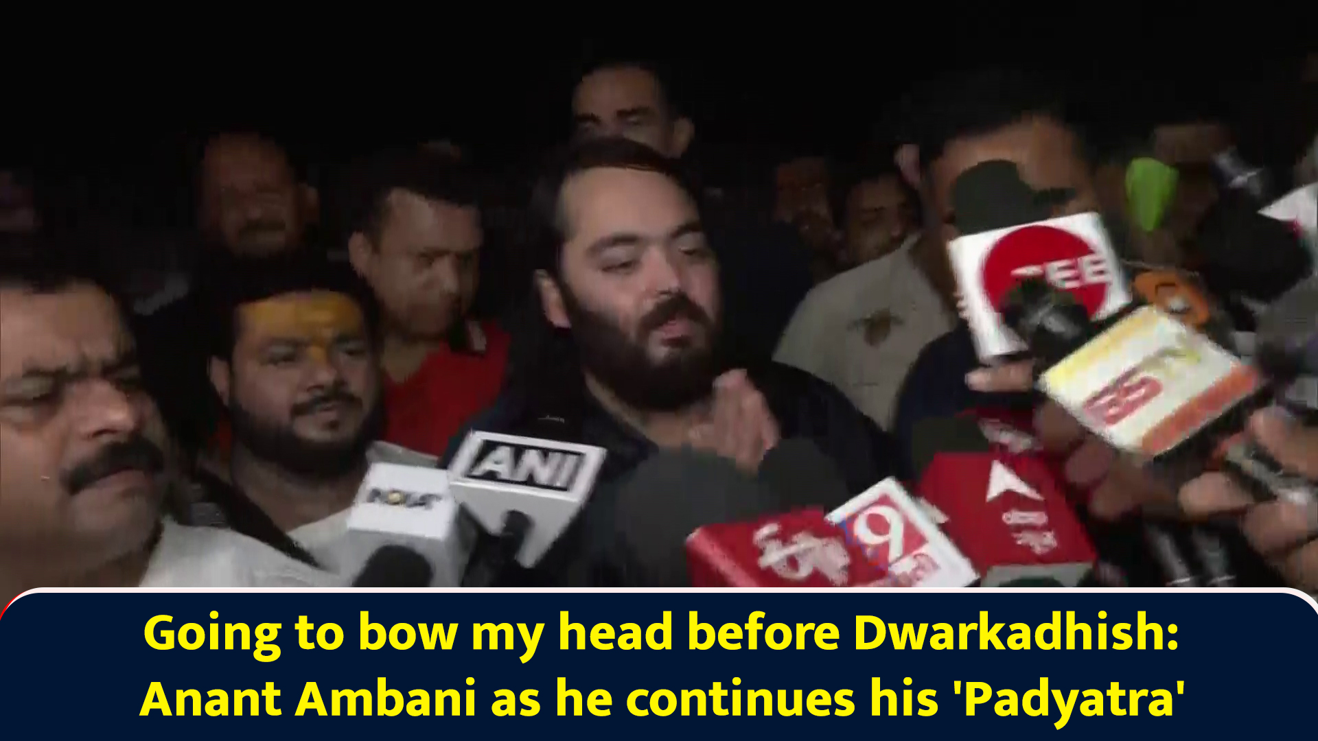 Going to bow my head before Dwarkadhish: Anant Ambani as he continues ...