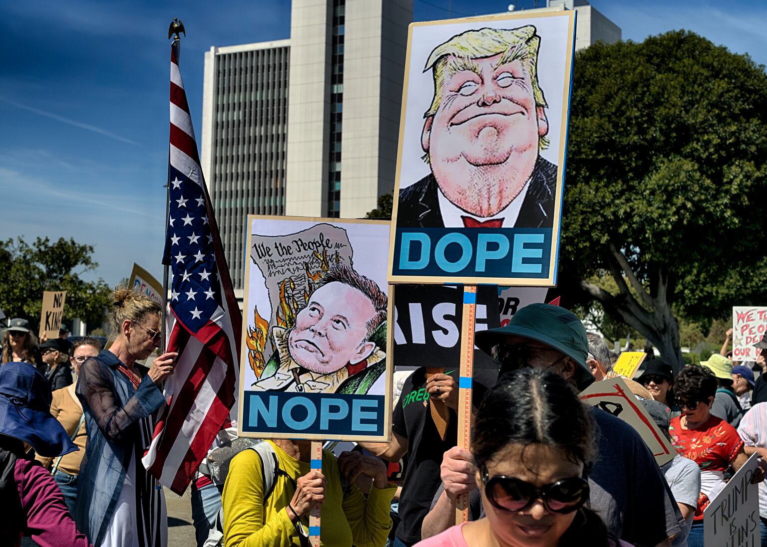 Protests against Trump and Musk are planned across the US