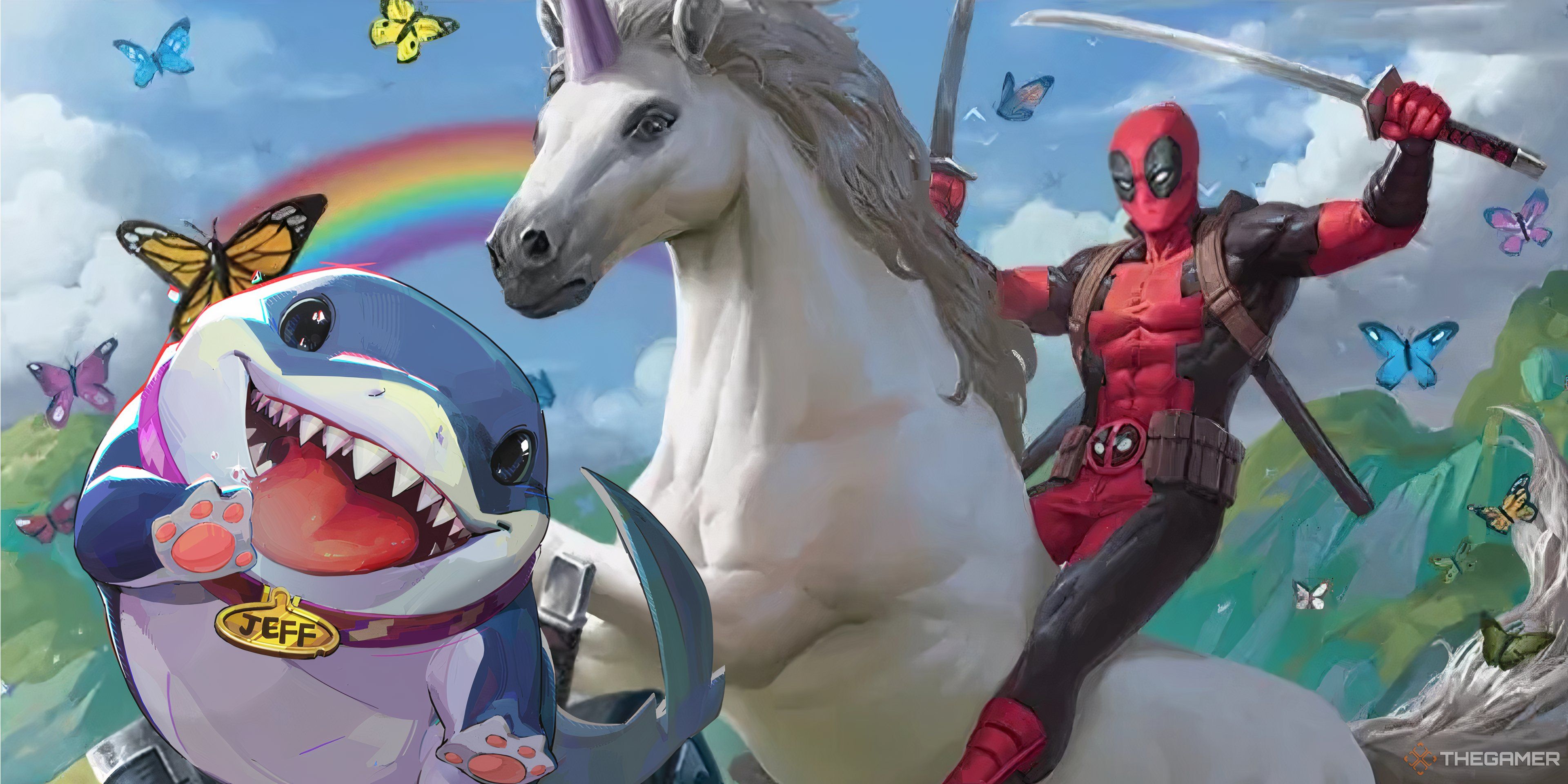 MTG's Deadpool Secret Lair Bonus Card Is Jeff The Land Shark