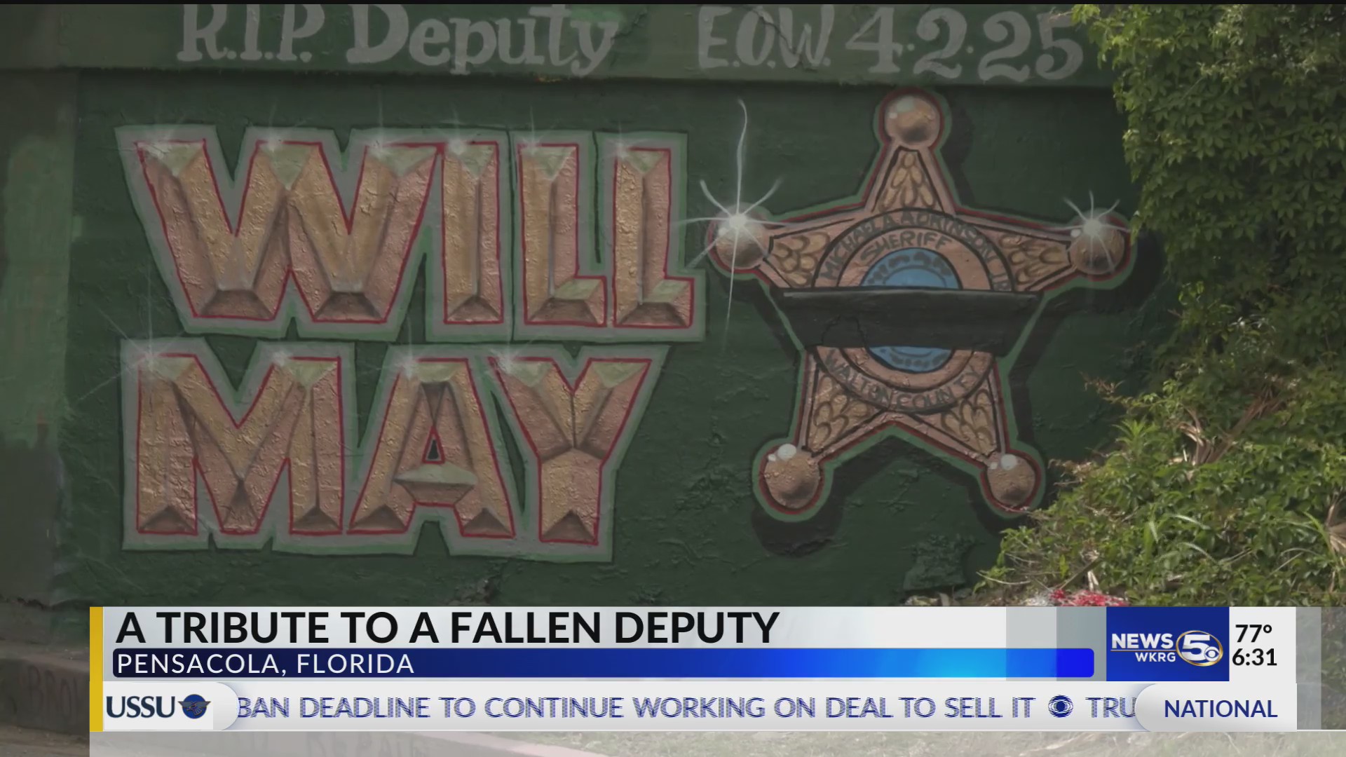 Mural dedicated to fallen Walton County deputy on Pensacola’s Graffiti ...