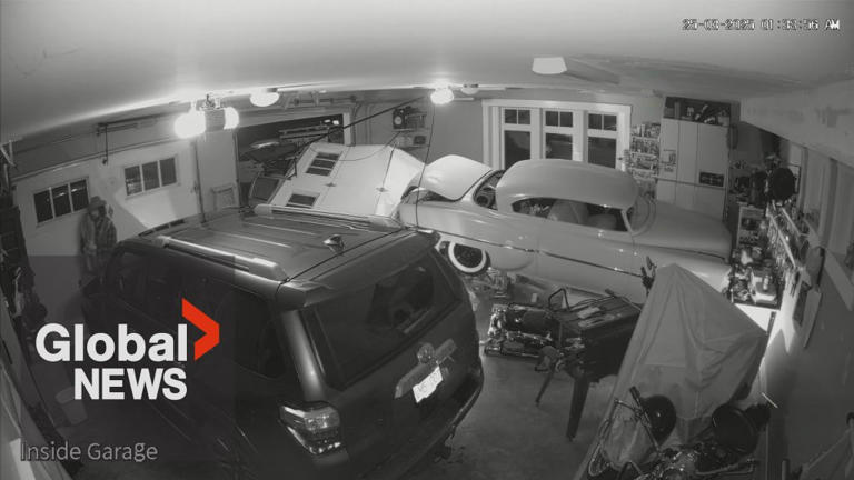 Terrifying Vancouver Island home invasion caught on security camera