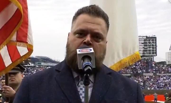 National anthem singer stuns fans at Cubs game with VERY unusual rendition