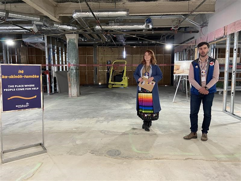 Construction of Boyle Street’s new King Thunderbird support centre halfway done