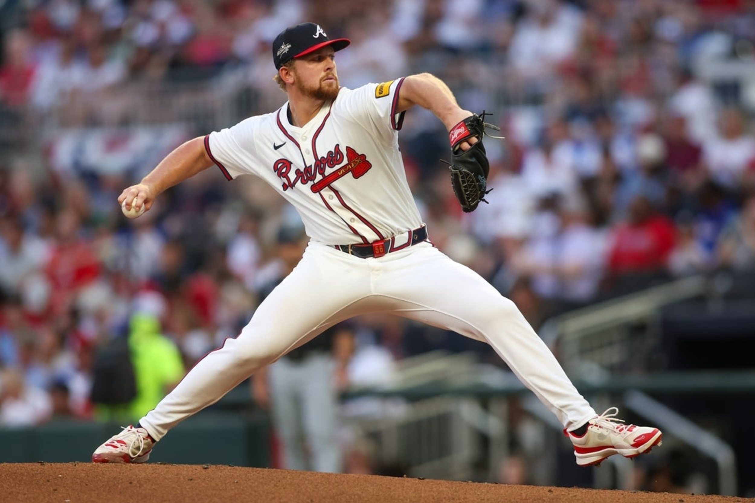 Braves' pitching, offense finally click in first win of '25 vs. Marlins