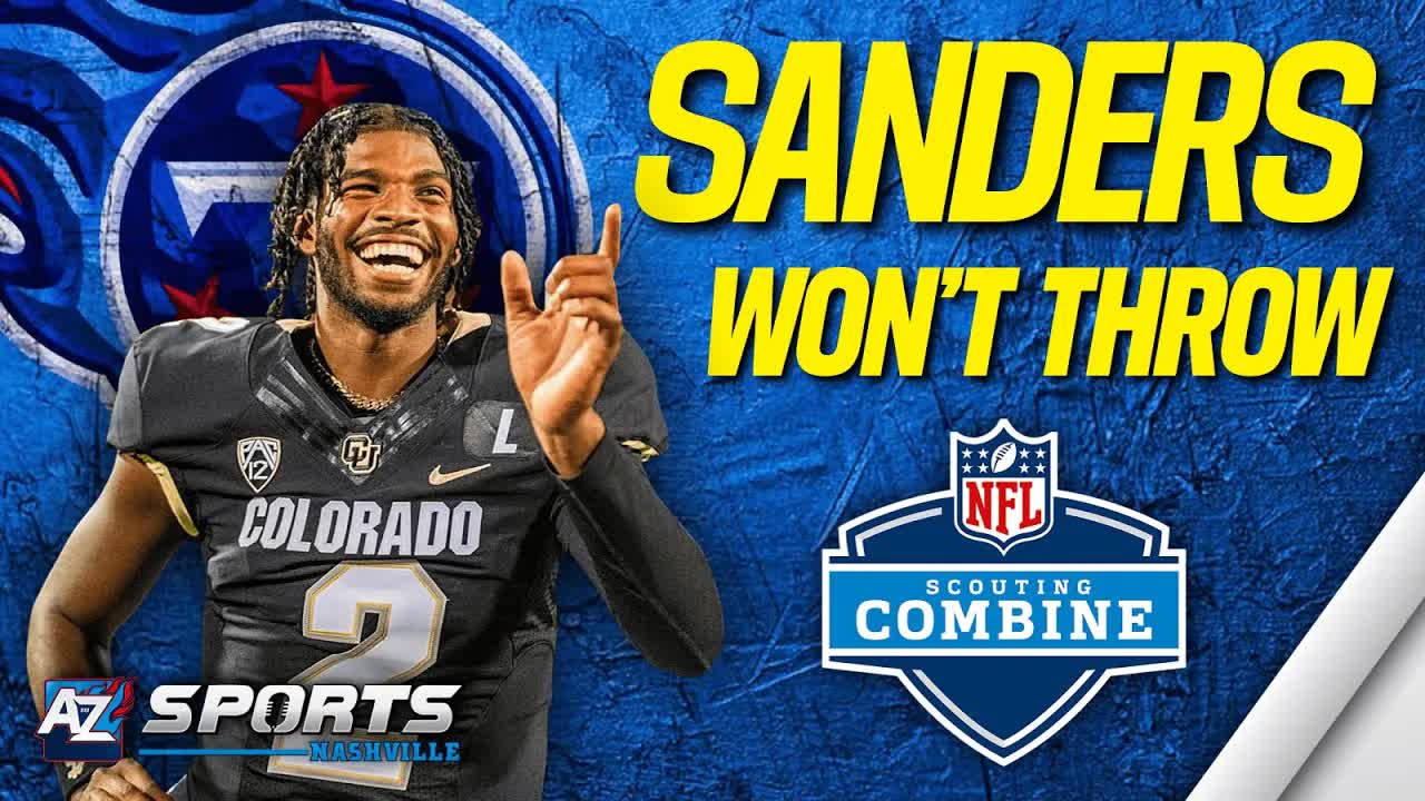 Titans won't get to watch QB Shedeur Sanders throw at the NFL Combine