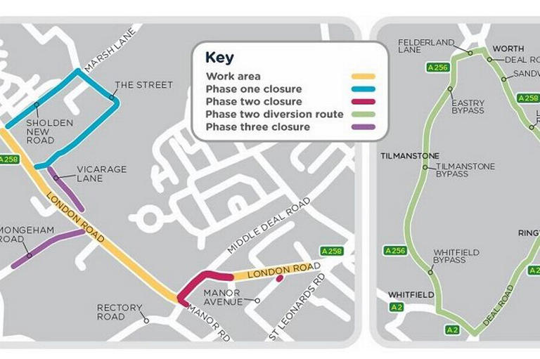 The Kent town where drivers face disruption of more than 16 weeks for ...