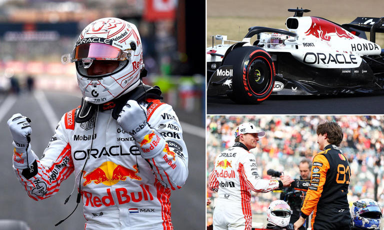 Max Verstappen produces 'insane' lap record to stun McLaren and take ...