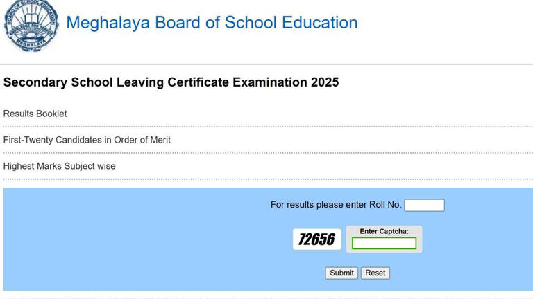 MBOSE SSLC Result 2025 (OUT): DIRECT link to check Meghalaya Board ...
