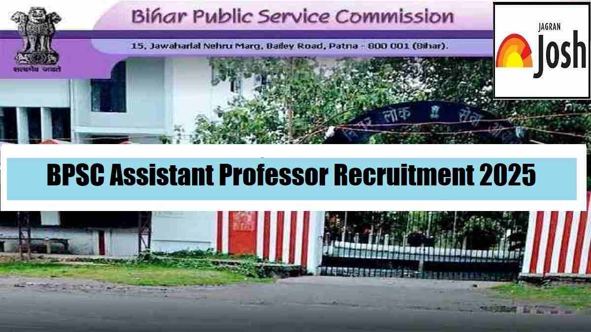 BPSC Recruitment 2025 for 1711 Assistant Professor Posts: Check ...