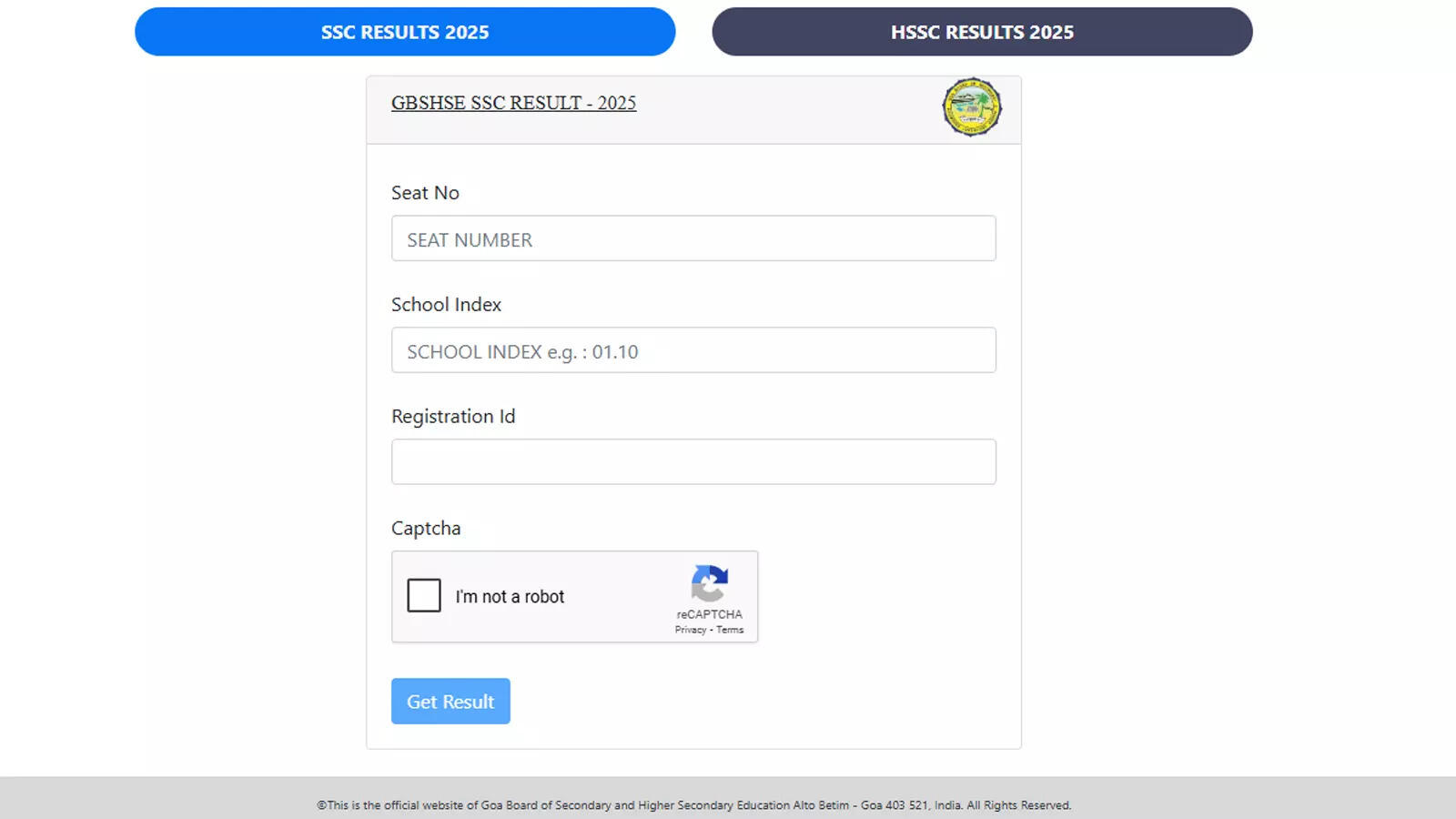 GBSHSE Goa Board Class 10 SSC Result 2025: Date, time and steps to ...