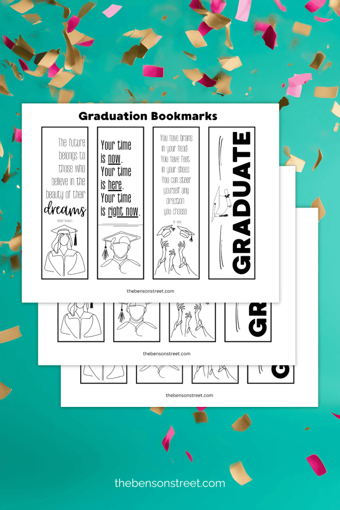 Free Printable Graduation Bookmarks: Graduate Gift Idea