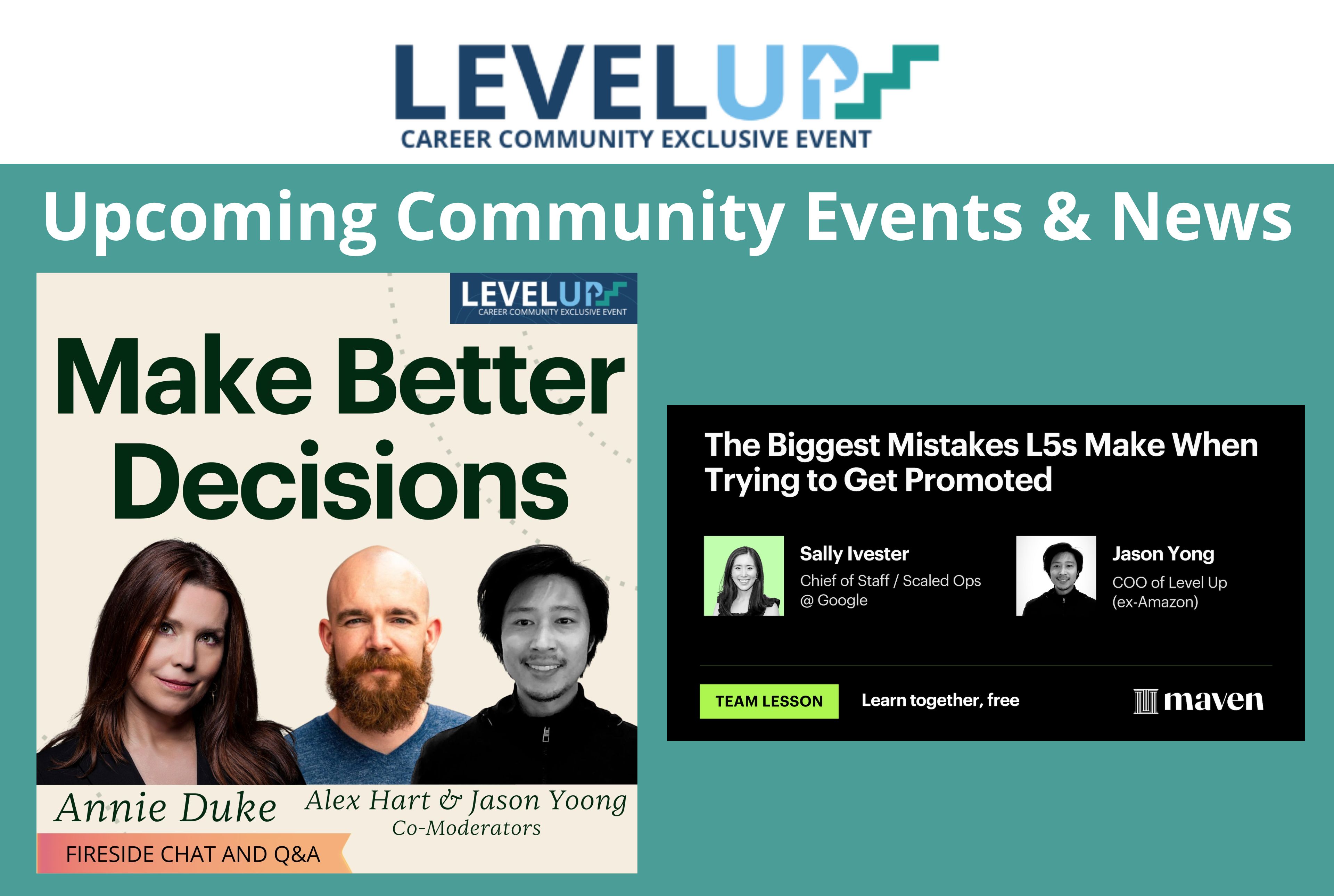 Level Up Community Events & News