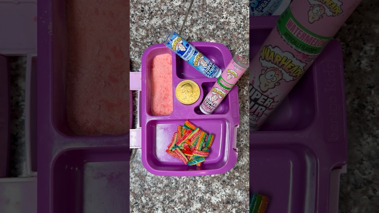 Packing school lunch with only Warheads candy