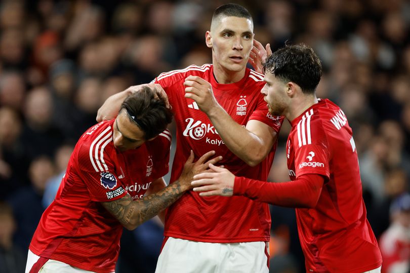 Nottingham Forest's run-in compared to Premier League rivals as battle ...