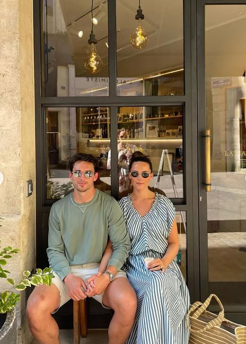 Robyn Flanagan supports husband Joey Carbery in France with son Beau