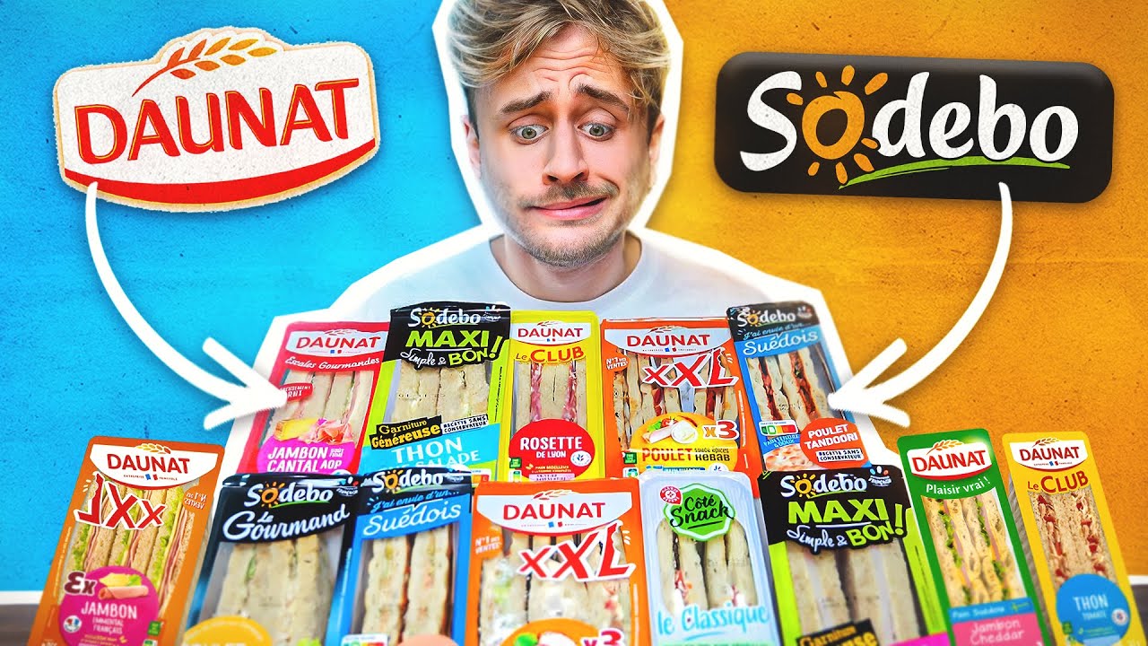 Je teste TOUS les SANDWICHS TRIANGLES 😨 (Sodebo, Daunat…)