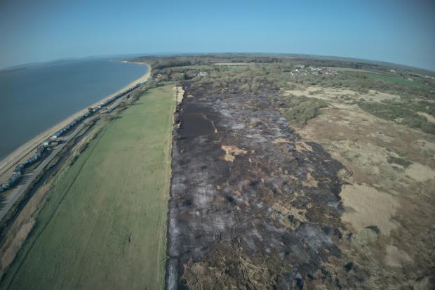 Aerial photos show scale of destruction at scorched landscape