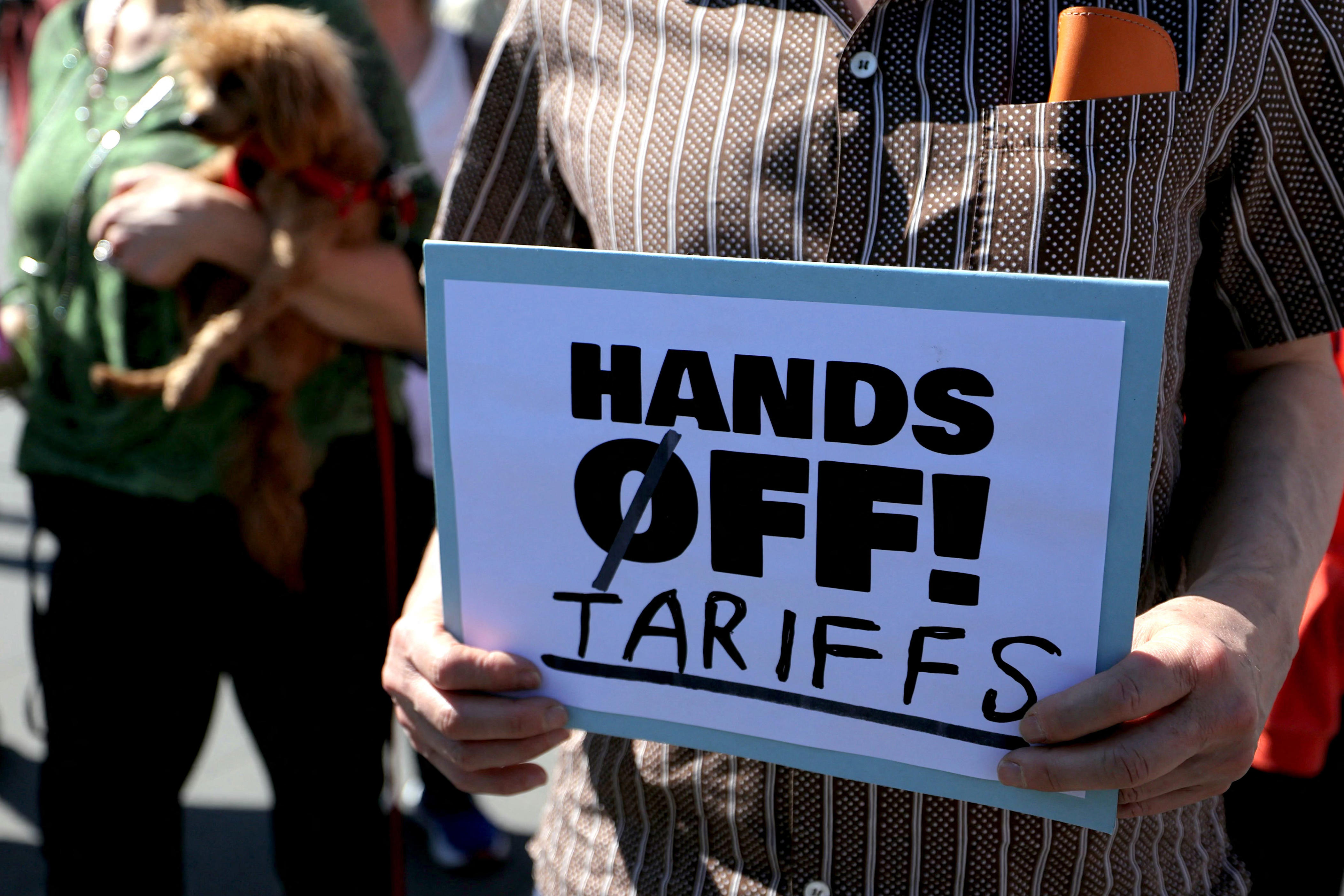 International "Hands Off" protest against Trump administration's agenda