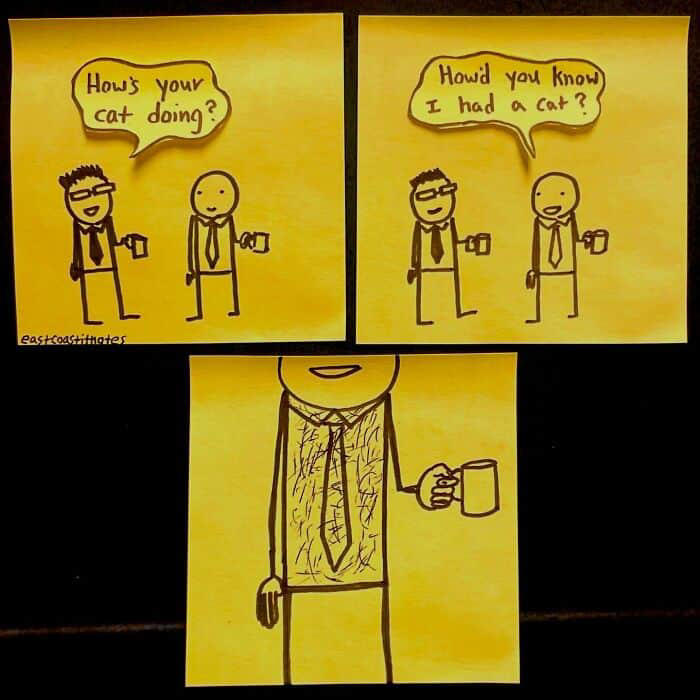 50 Funny And Relatable Post-it Note Comics By Clint Loonier That Nail ...