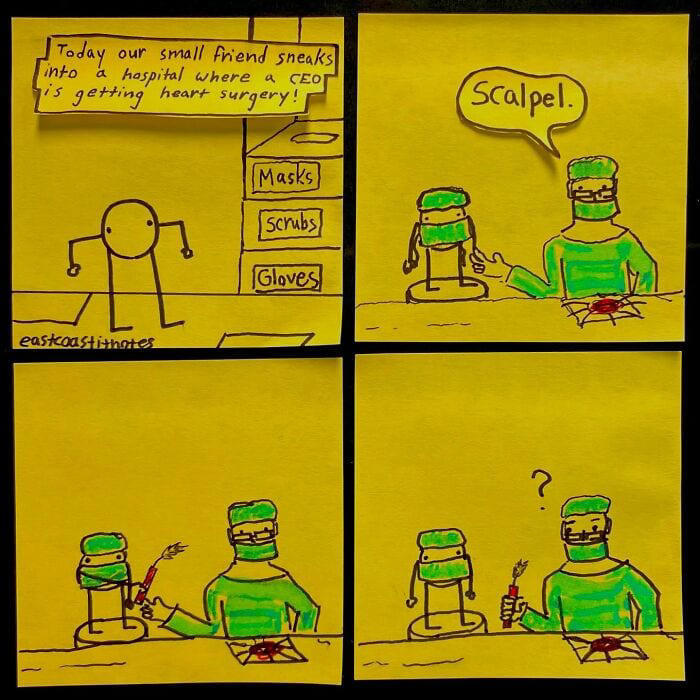 50 Funny And Relatable Post-it Note Comics By Clint Loonier That Nail ...
