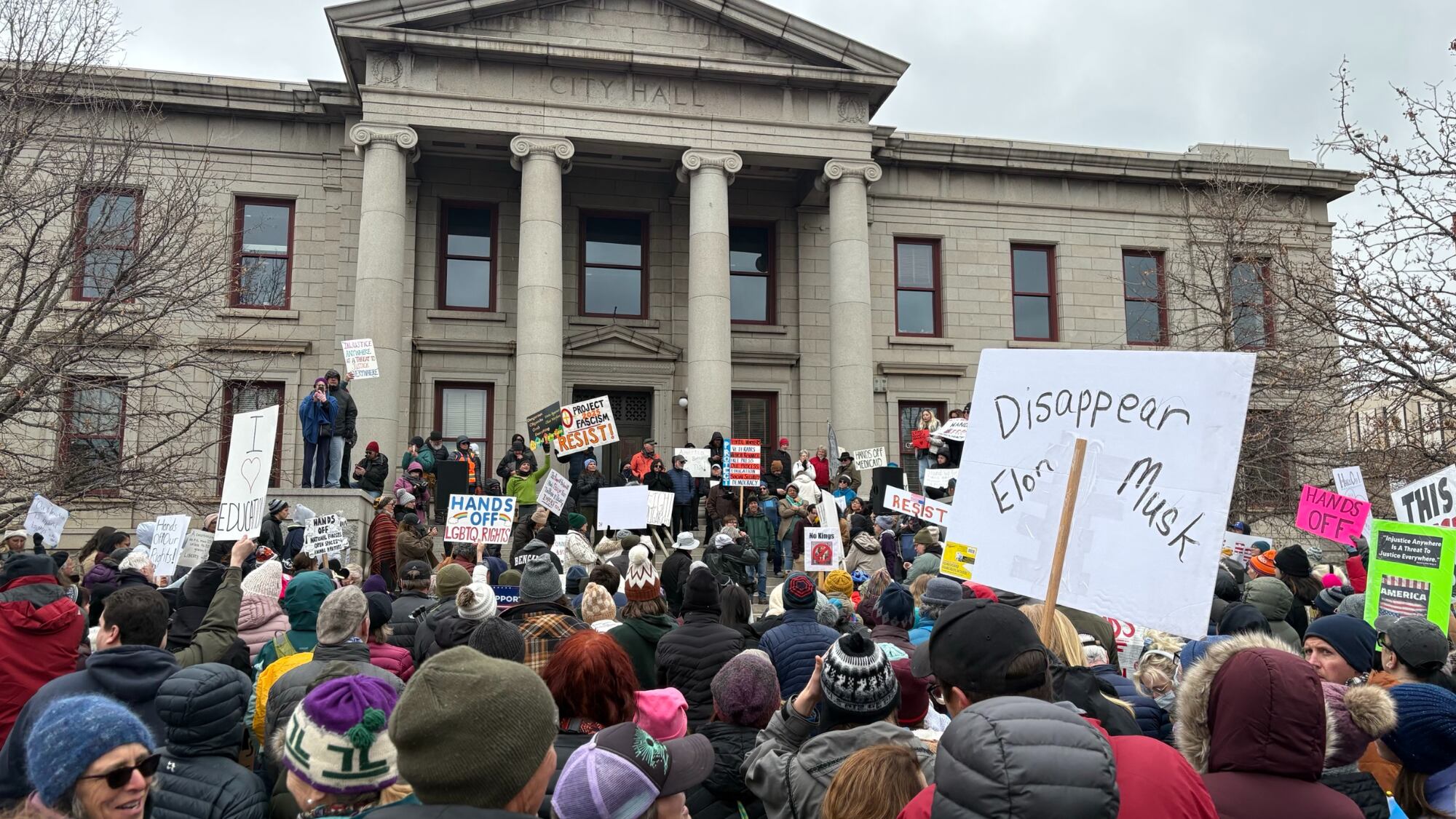 Colorado Springs residents join nationwide ‘Hands Off!’ protests ...