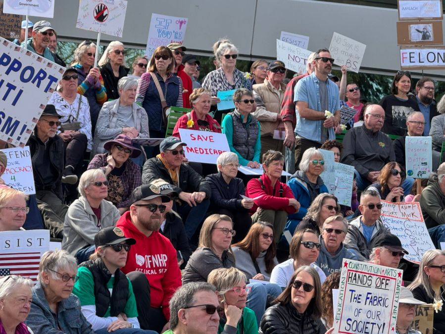 Thousands in PNW march in anti-Trump ‘Hands Off’ rally