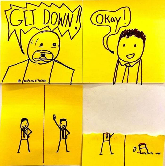 50 Funny And Relatable Post-it Note Comics By Clint Loonier That Nail ...