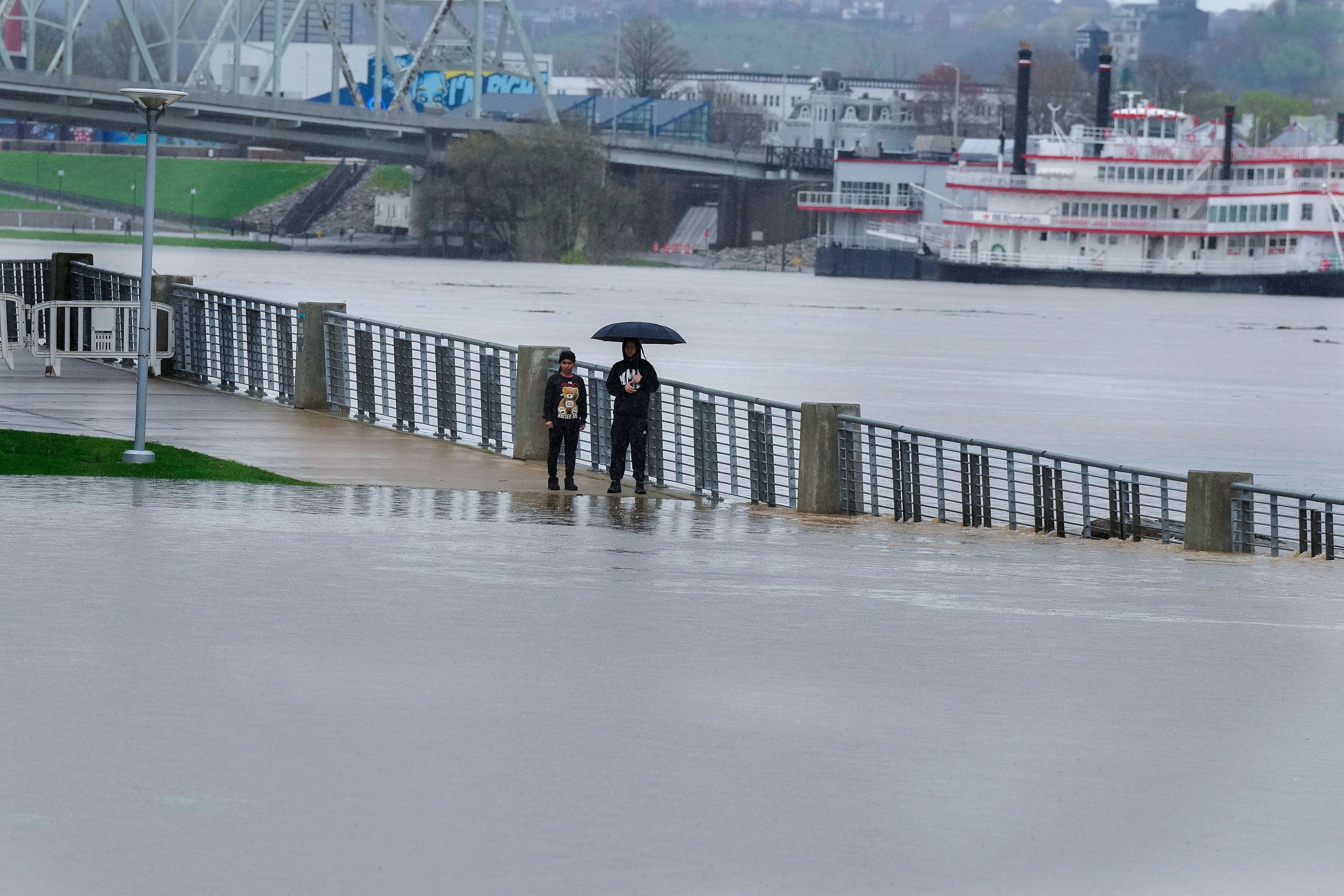 Woman who fell asleep on stage rescued from rising waters at Sawyer Point