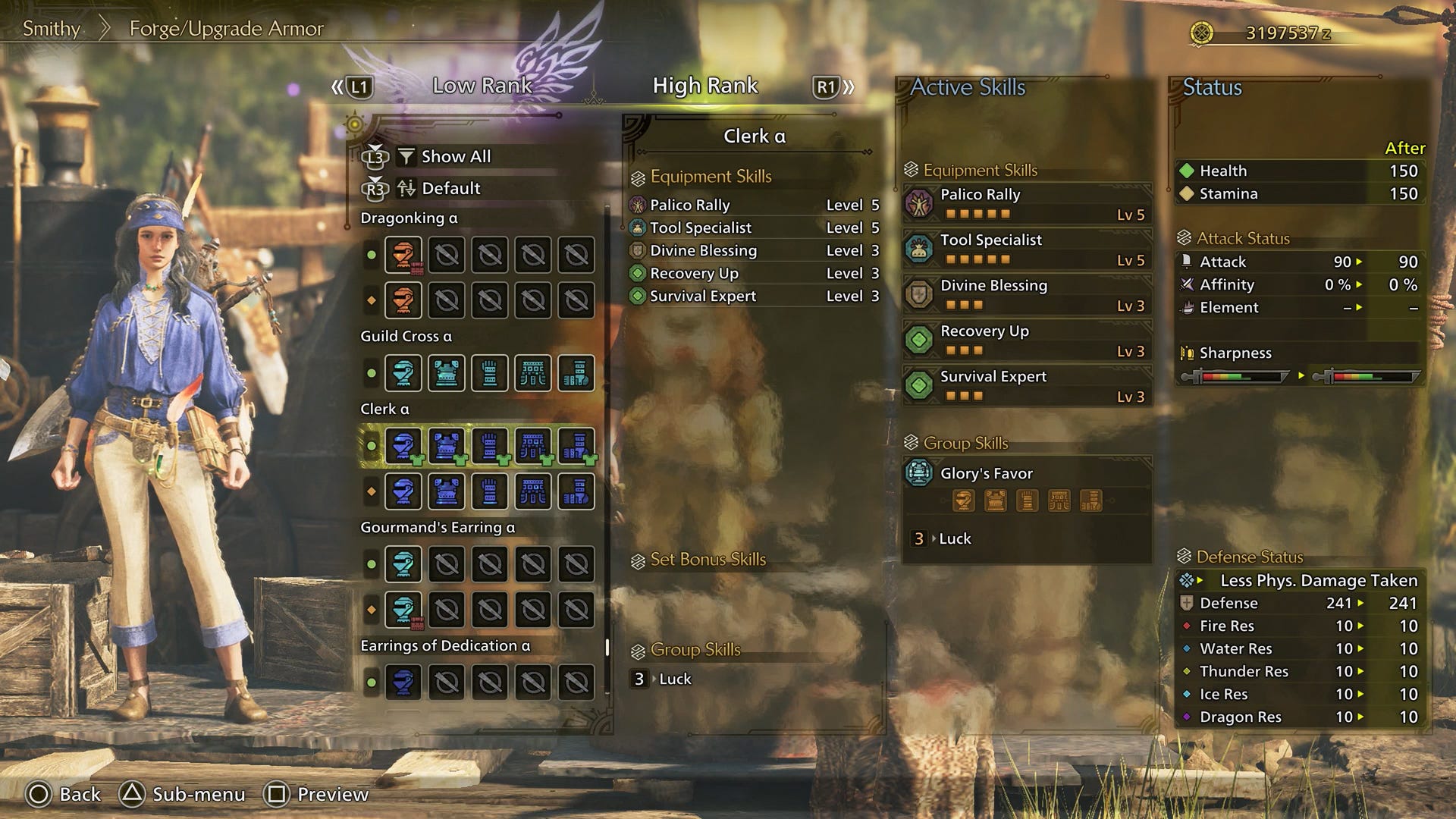 How to get the Clerk Alpha armor set in Monster Hunter Wilds