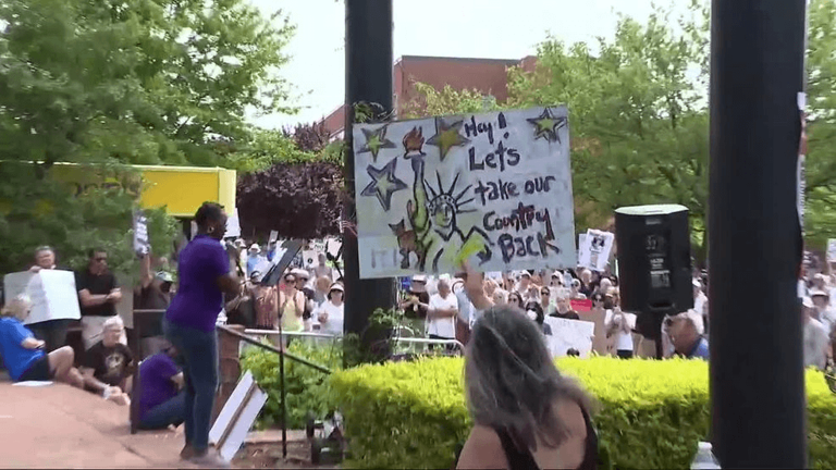 Thousands rally nationwide in 'Hands Off' protests against President ...