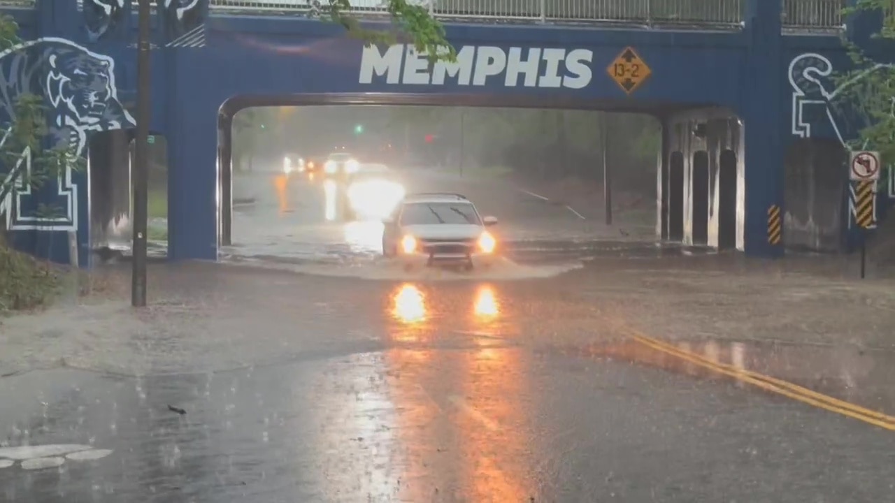 Torrential rains pummel Memphis