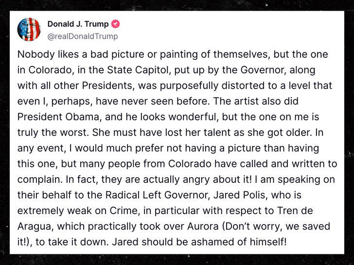 Donald Trump Colorado Portrait Artist Fires Back at President's Attacks