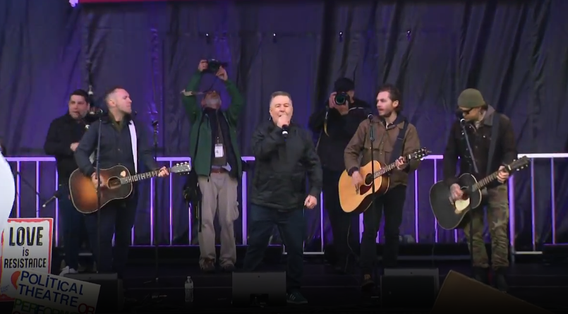 Tens of thousands of protesters gather for Boston 'Hands Off!' rally