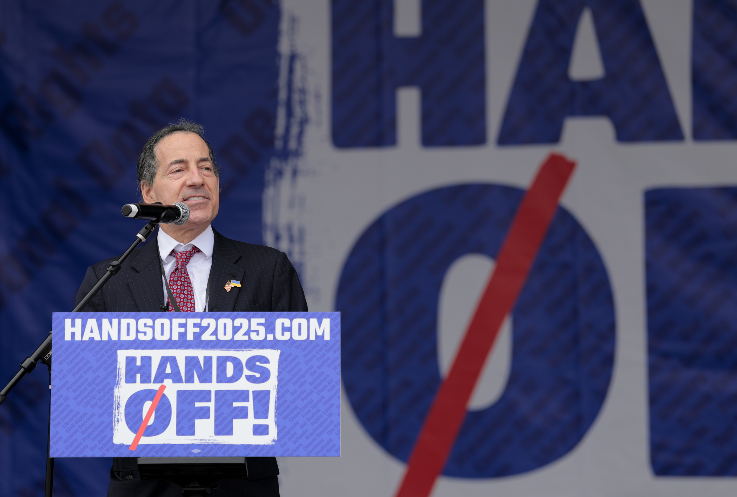 'Hands Off The Bill Of Rights' Rep. Jamie Raskin Addresses Crowd At ...