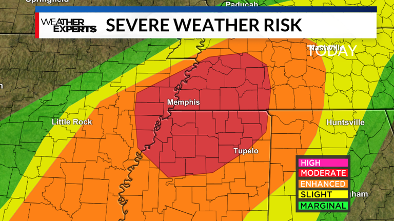 Severe storms and tornado risk