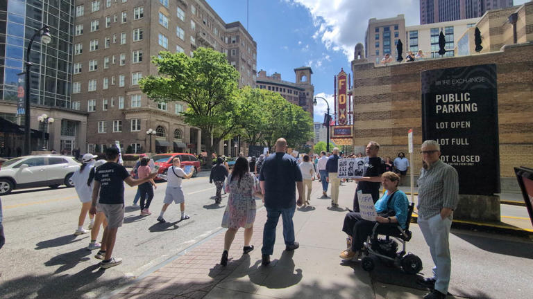 Metro Atlanta joins national ‘Hands Off!’ protest against Donald Trump ...