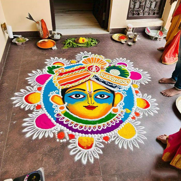 Happy Ram Navami rangoli images 2025: 12 best rangoli with simple, easy ...
