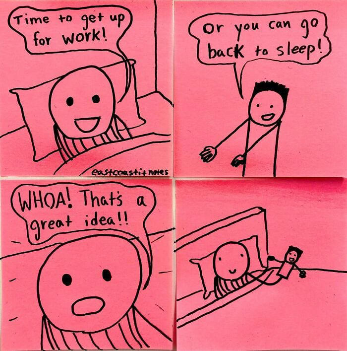 50 Funny And Relatable Post-it Note Comics By Clint Loonier That Nail ...