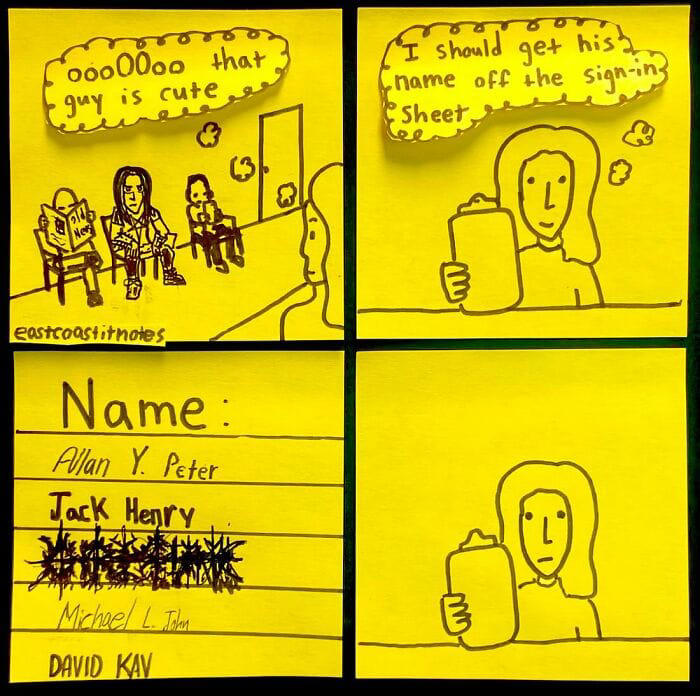 50 Funny And Relatable Post-it Note Comics By Clint Loonier That Nail ...