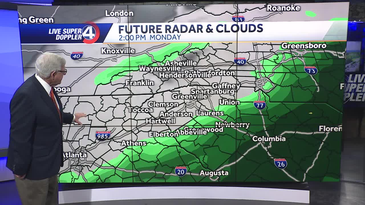 Rain Sunday Afternoon