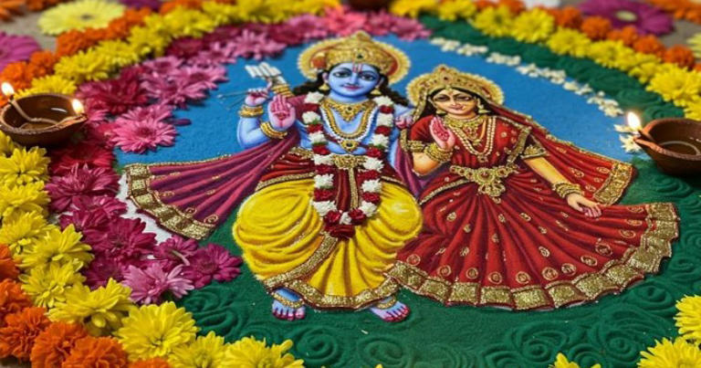 Happy Ram Navami rangoli images 2025: 12 best rangoli with simple, easy ...