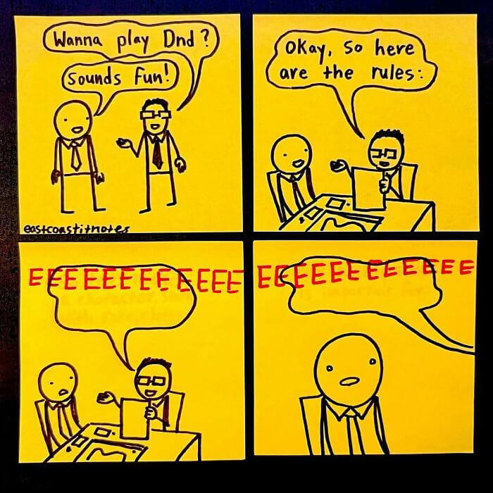 50 Funny And Relatable Post-it Note Comics By Clint Loonier That Nail ...