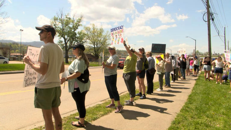 ‘Hands Off!’ rallies held around the region