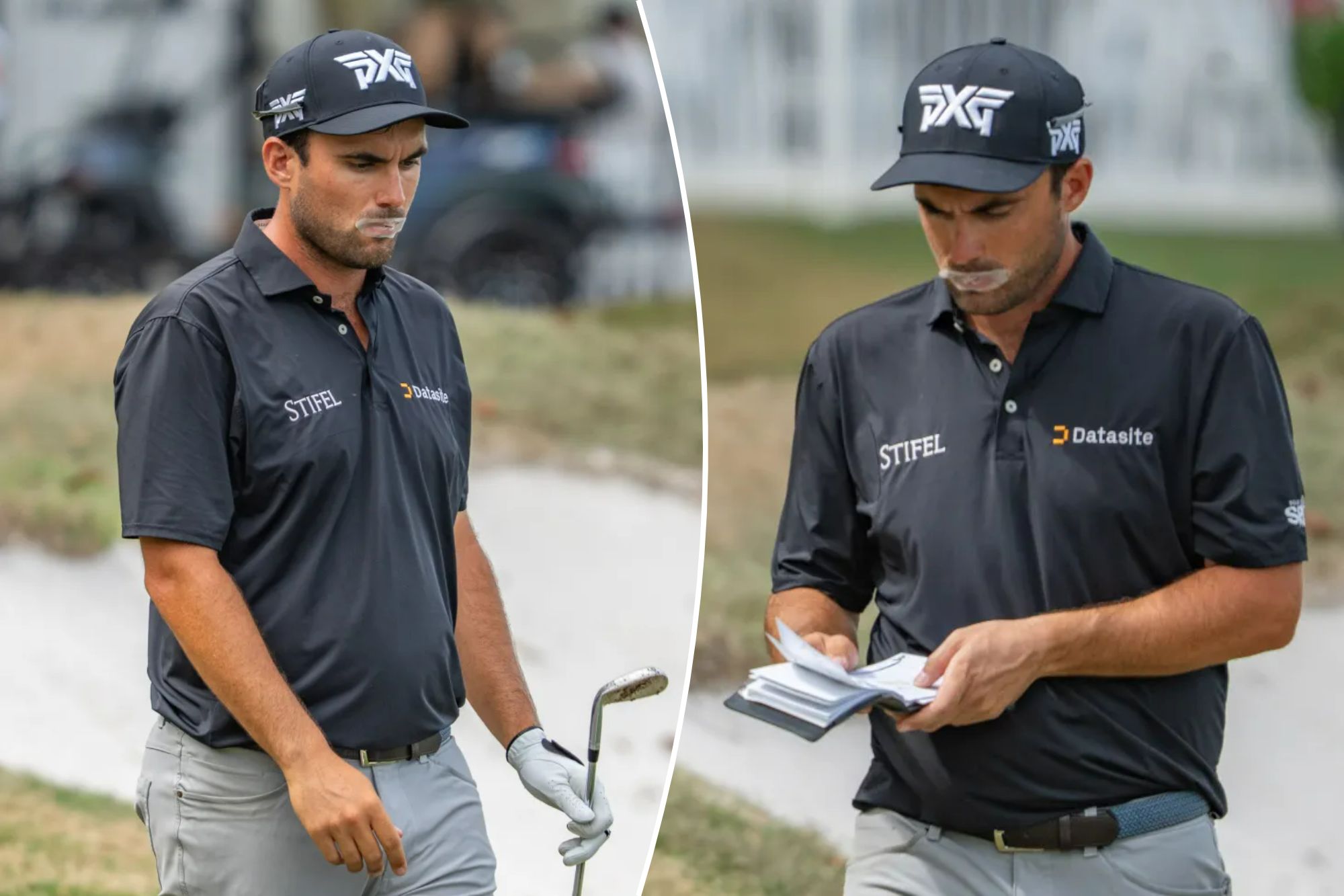 Pro golfer tapes mouth shut to stop his on-course tantrums: ‘Muzzle myself’