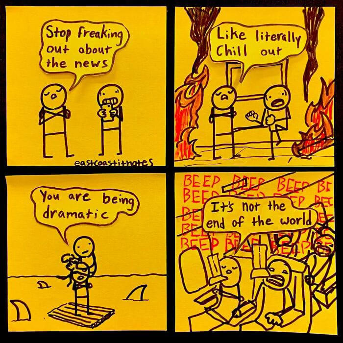 50 Funny And Relatable Post-it Note Comics By Clint Loonier That Nail ...