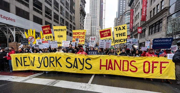 'Hands Off!' rallies in Lower Hudson Valley, NYC draw crowds: 'We've ...